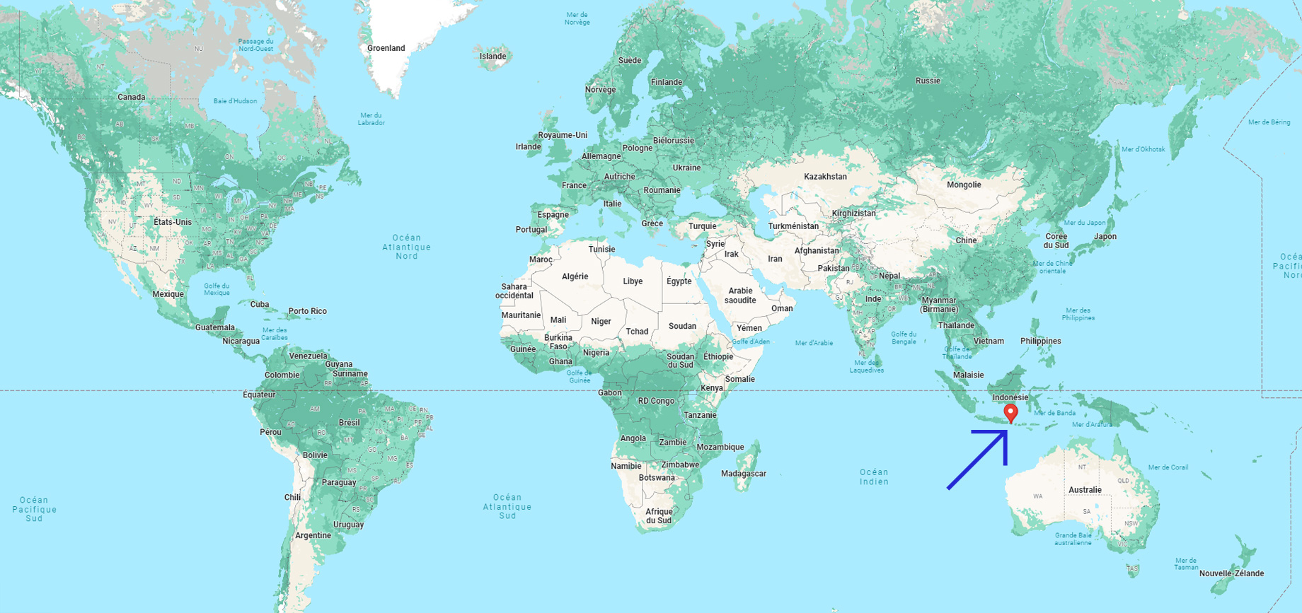 Où se trouve Bali, dans quel pays combien d'heures de vol